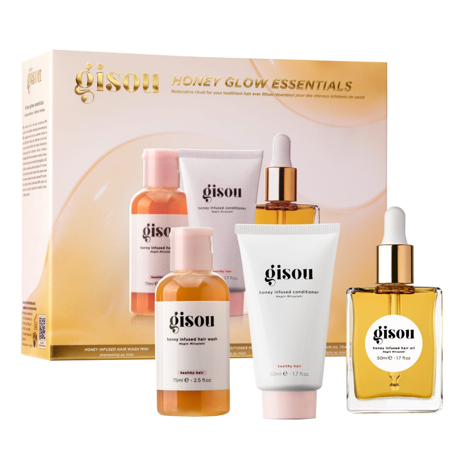Honey Glow Essentials Set - Haircare set Gisou ≡ SEPHORA