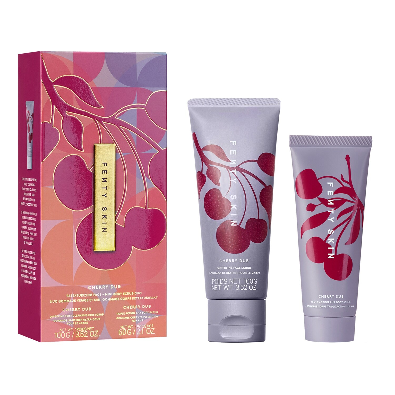 Cherry Dub Retexturizing Face + Body Scrub Fenty Skin ≡ SEPHORA