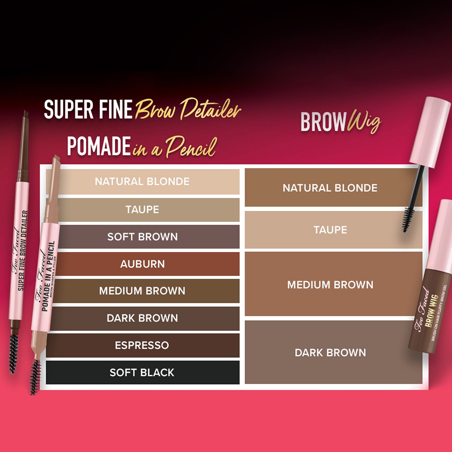 Super Fine Brow Detailer - Brow pencil Too Faced ≡ SEPHORA