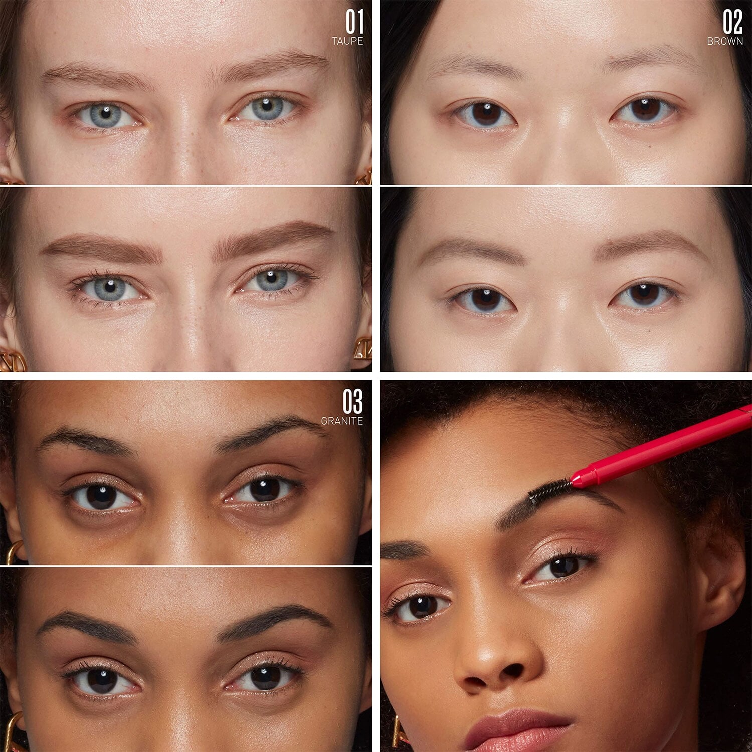 Brow Trio - Triple-ended eyebrow pen - Liner, pencil and brush ...